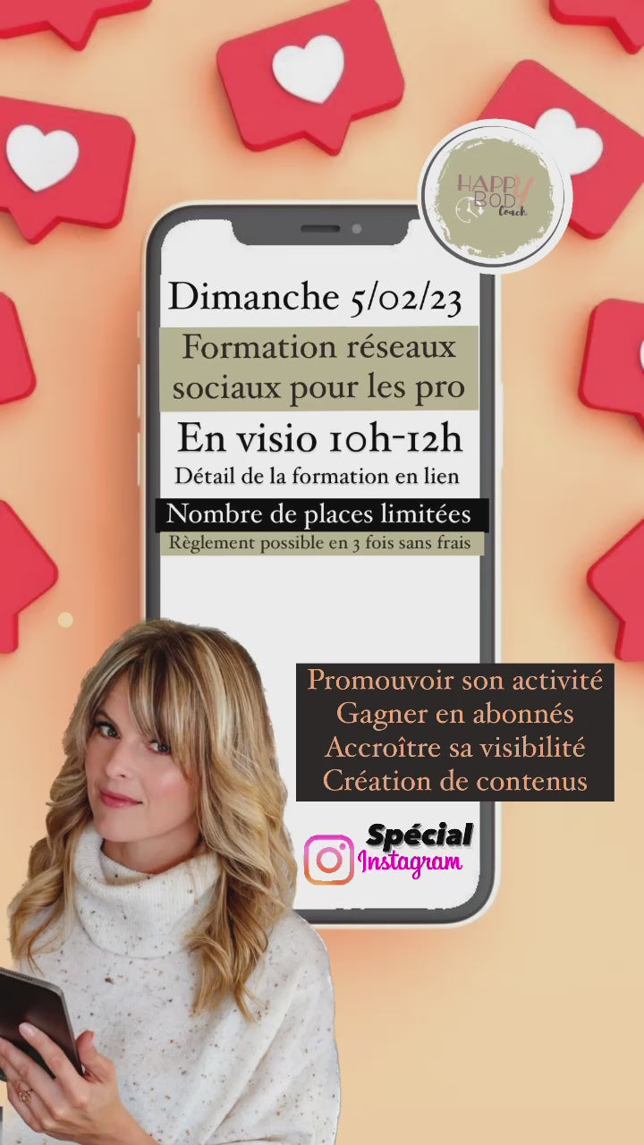 Formation réseaux sociaux – Happy Body Coach